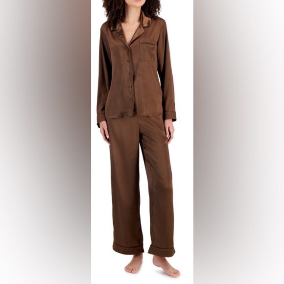 INC International Concepts | Intimates & Sleepwear | Satin Notch Collar ...